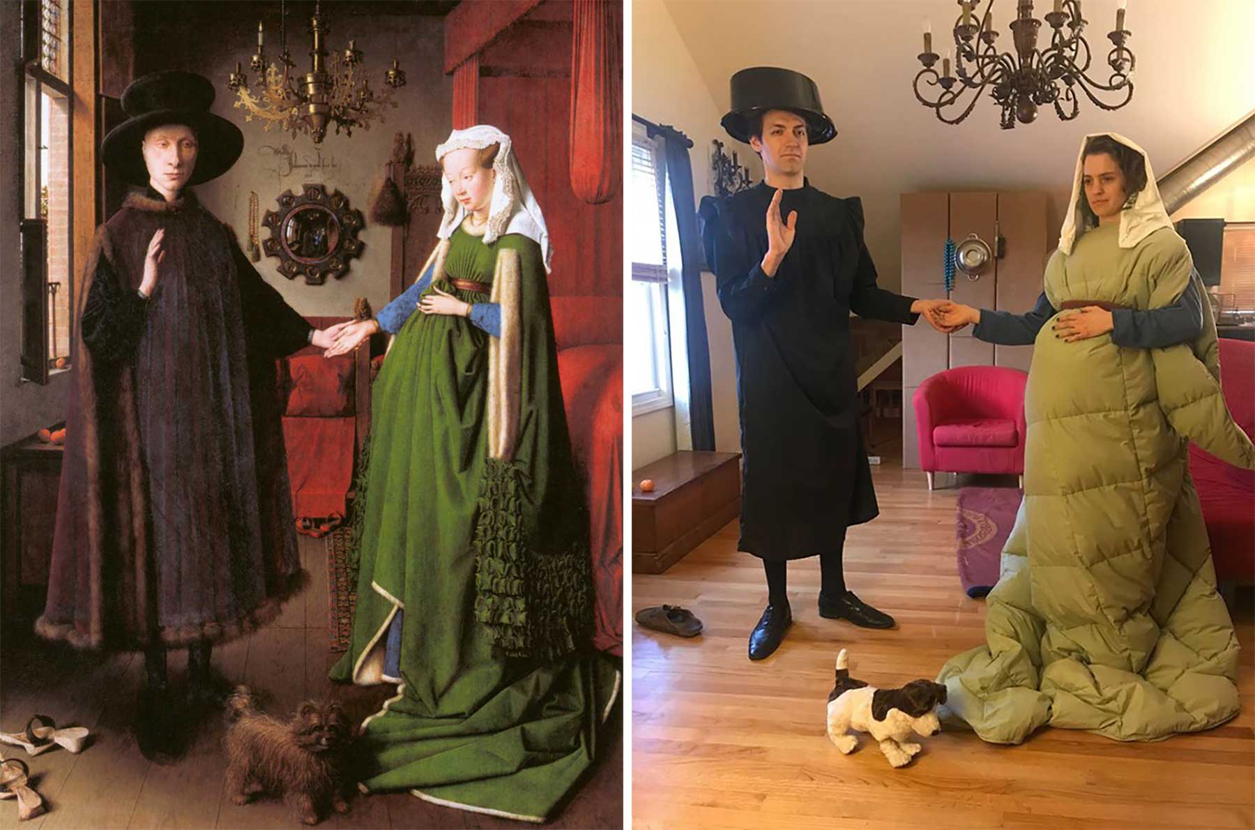 Getty Museum Challenge: Zuhause nachgestellte Kunstwerke