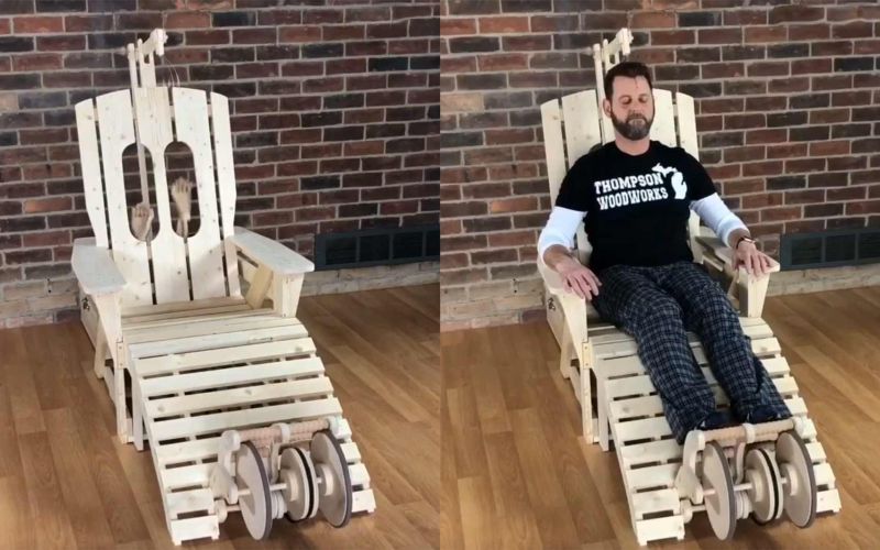 Exploded Chair - Ahorn trifft Acryl